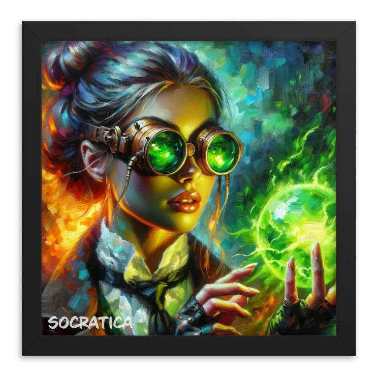 Emerald Vision (Framed Poster) – Socratica